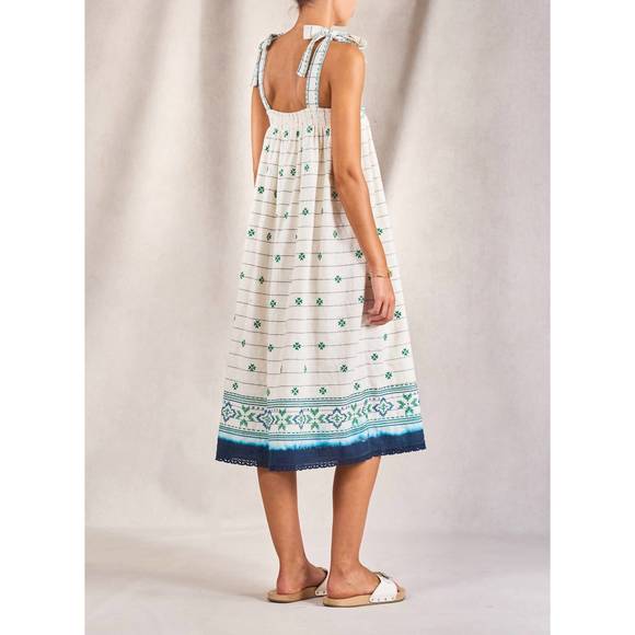 M.A.B.E. | Dresses | New Mabe Vita Embroidered Sundress In White | Poshmark